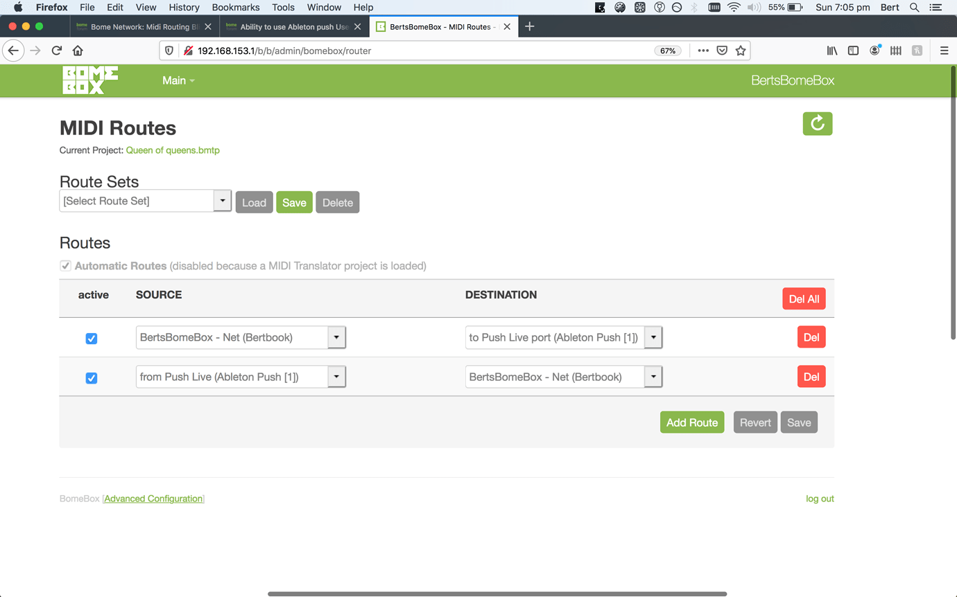 Ability to use Ableton push User mode and in Ableton simultaneously ...